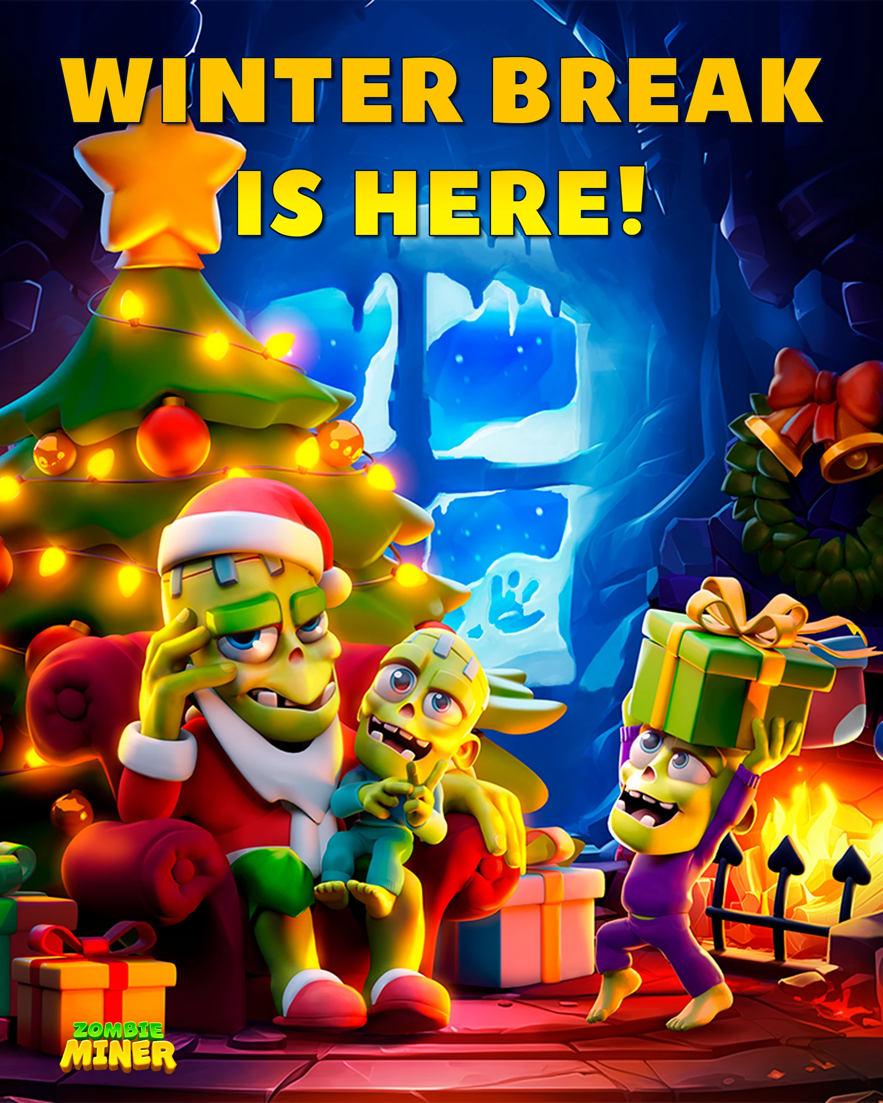 🎄 The Winter Break begins today, Masterz! | Idle Zombie Miner: Gold Tycoon